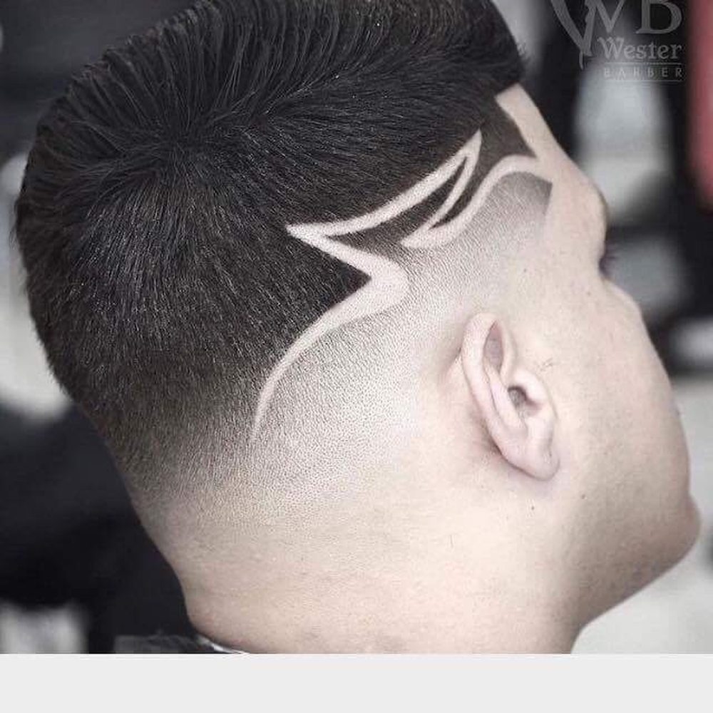 Haircut Lines On Side Of Head For Men