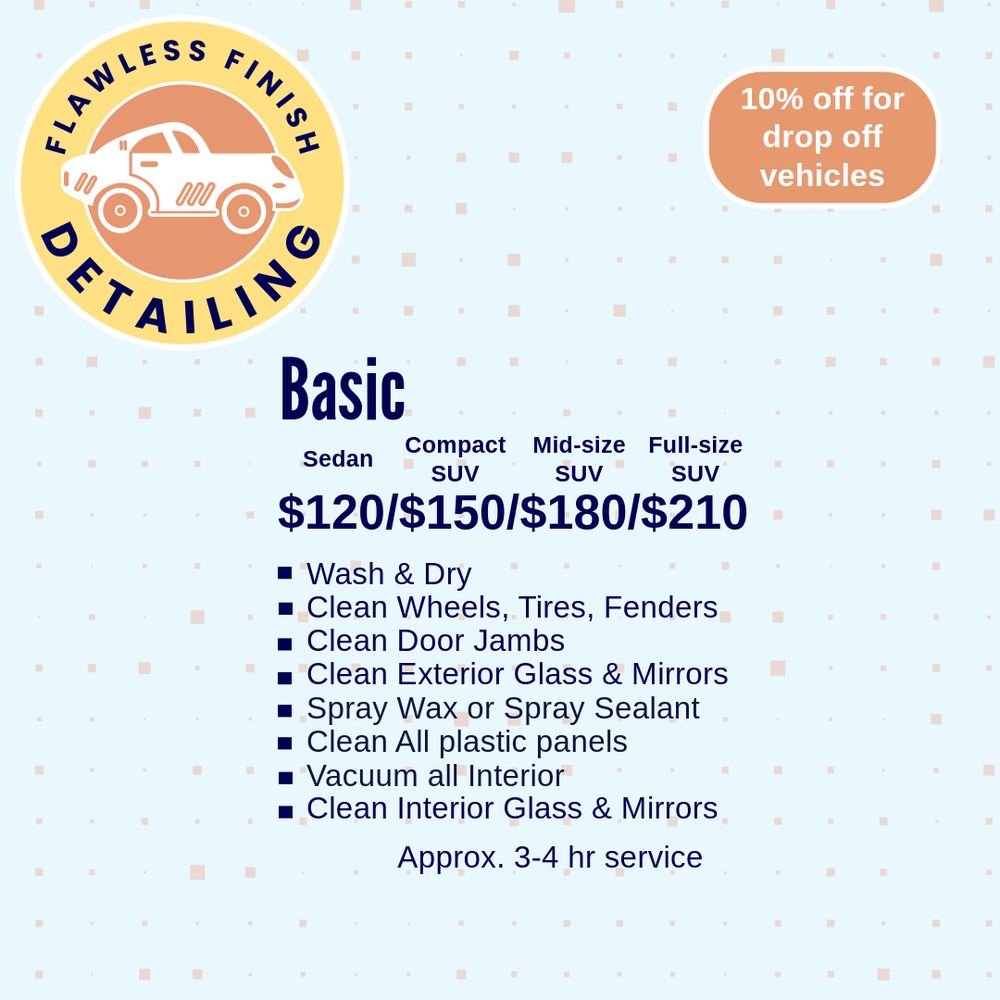 FLAWLESS FINISH DETAILING - Request a Quote - 100 Capanne Ct, Clayton ...