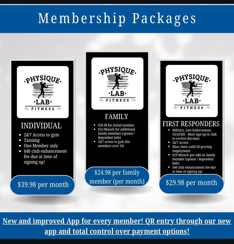 PHYSIQUE LAB FITNESS - Updated December 2025 - 11 Photos - 105 N State Rd 19, Palatka, Florida ...