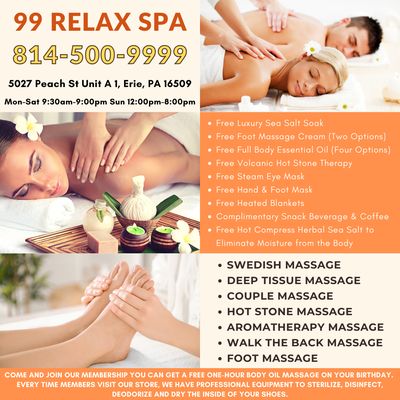 99 RELAX SPA - Updated December 2025 - 59 Photos - 5027 Peach St, Erie ...