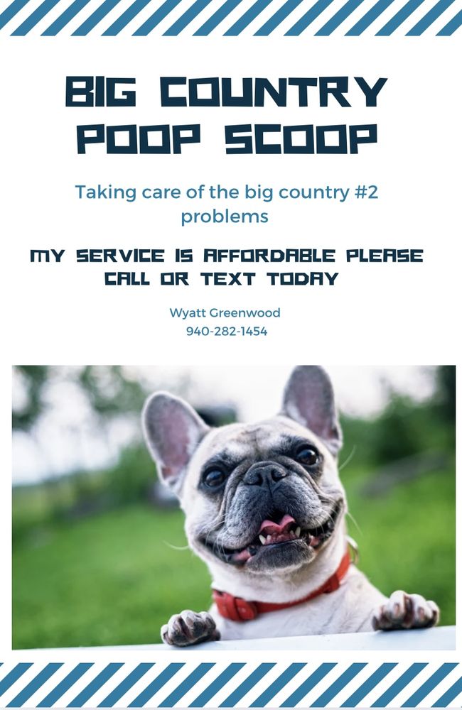 BIG COUNTRY POOP SCOOP - Updated April 2025 - Request Information ...