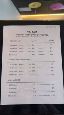 YU SPA - Updated December 2025 - Request an Appointment - 3448 W ...