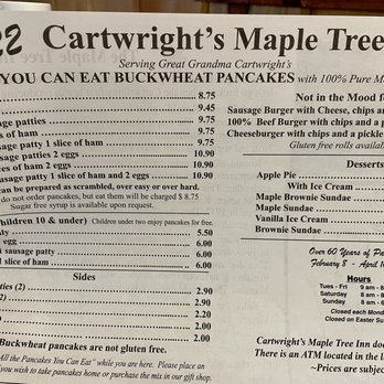 CARTWRIGHT’S MAPLE TREE INN - Updated November 2024 - 141 Photos & 55 Reviews - 4321 County Rd ...