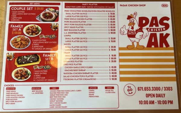 PASAK CHICKEN - Updated July 2025 - 134 East Marine Corps Dr, Dededo ...