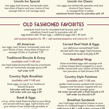 LINCOLN INN FAMILY RESTAURANT & BAKERY - Updated July 2025 - 79 Photos ...