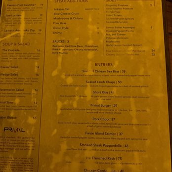 PRIMAL STEAKHOUSE - Updated October 2024 - 1789 Photos & 777 Reviews ...