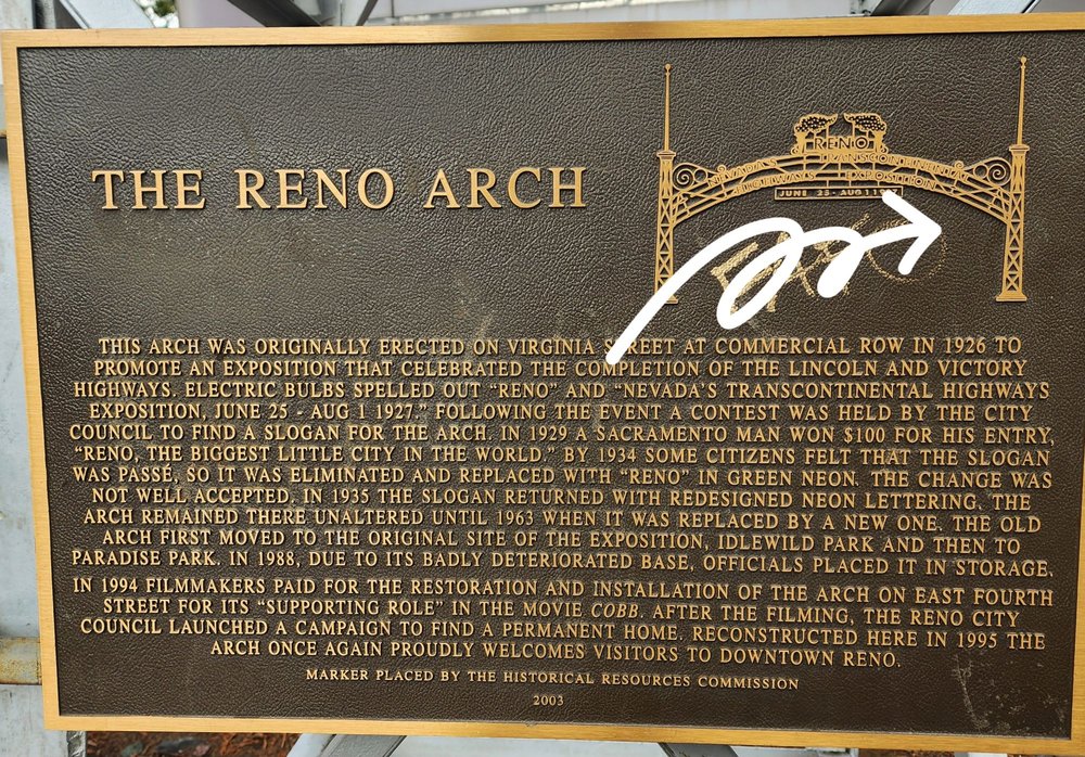 OLD RENO ARCH - 10 Photos - 1 Lake St, Reno, Nevada - Landmarks ...