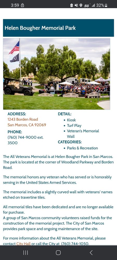 HELEN BOUGHER MEMORIAL PARK - Updated September 2025 - 1243 Borden Rd ...