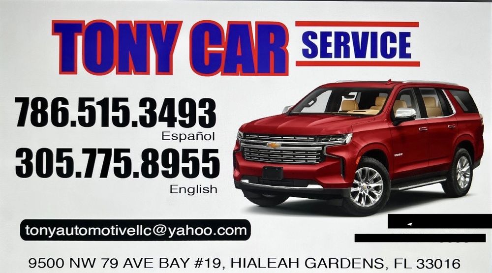 TONY CAR SERVICE - Updated April 2026 - 9500 NW 79th Ave, Miami Lakes ...