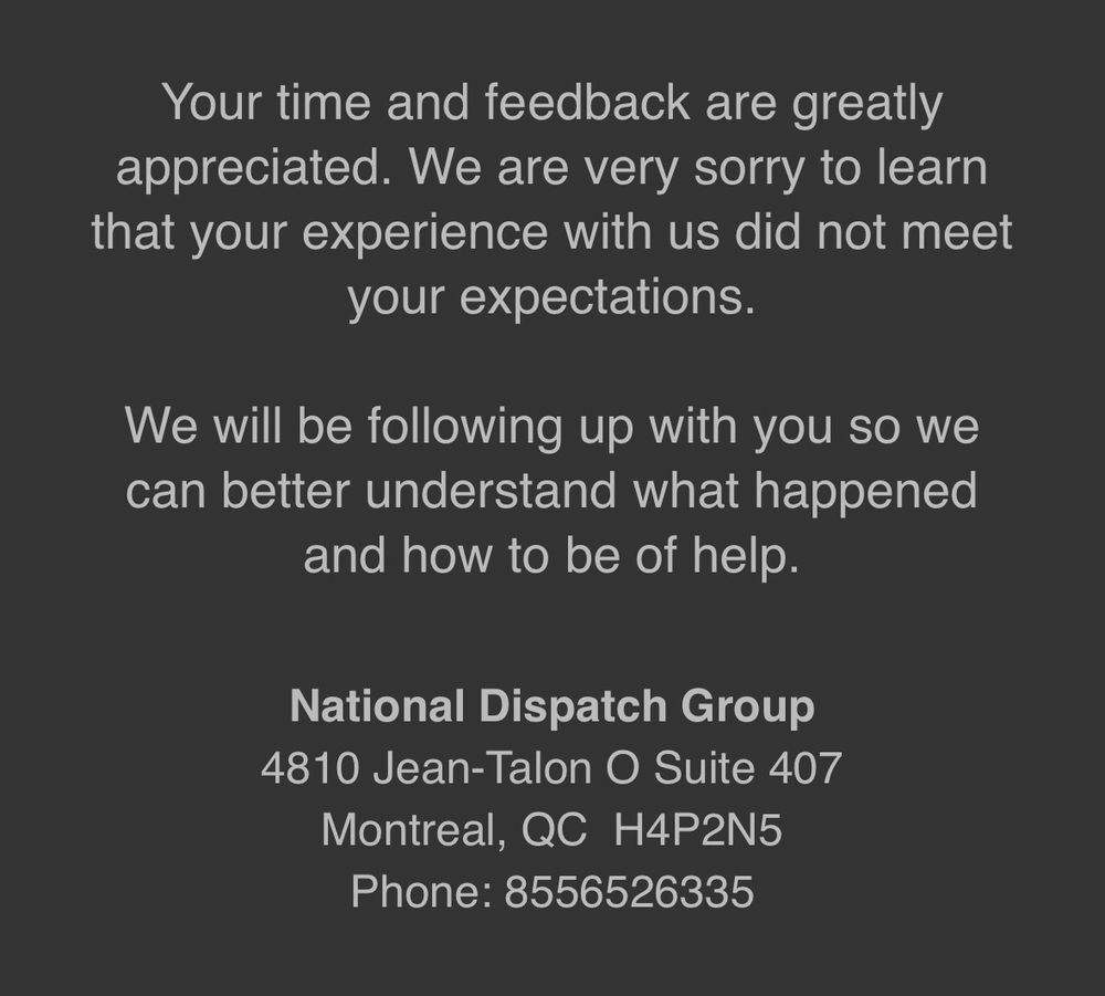 NATIONAL DISPATCH SERVICES - Updated December 2025 - 14 Reviews - 825 ...