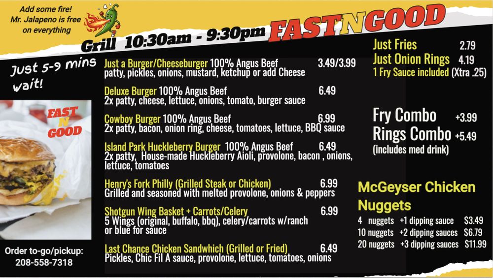 FAST AND GOOD GRILL - Updated August 2025 - 11 Photos - 3370 US-20 ...