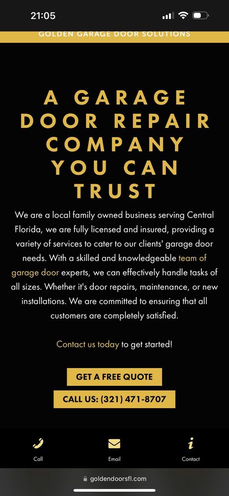 GOLDEN GARAGE - Updated October 2024 - Orlando, Florida - Garage Door ...