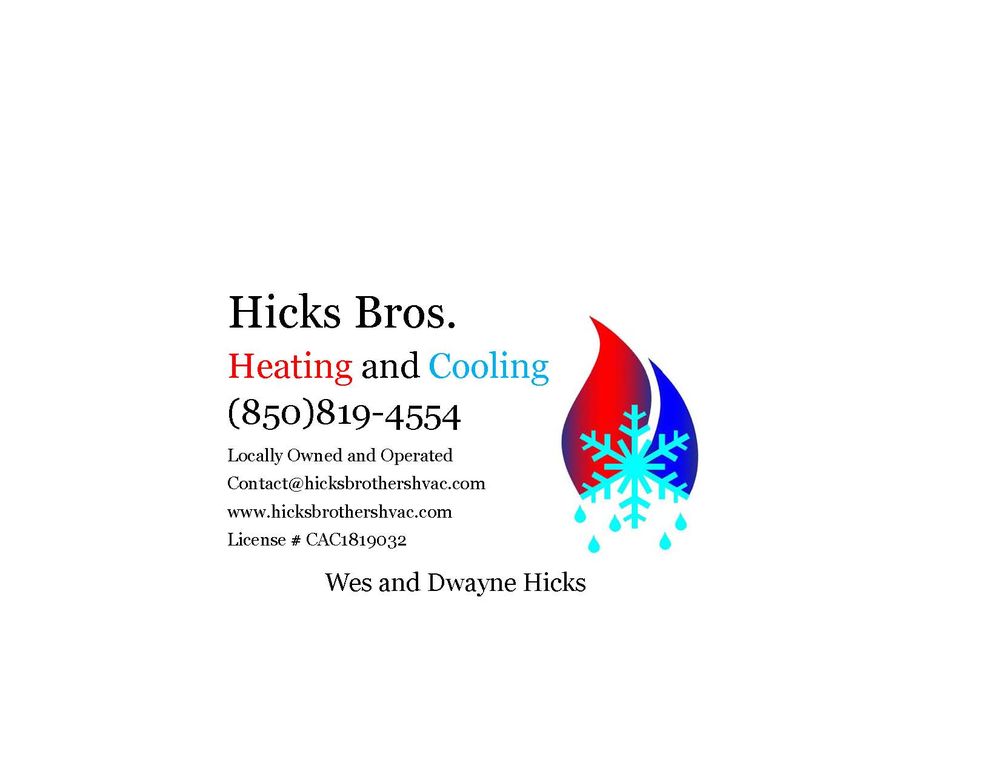 HICKS BROS HEATING AND COOLING - Updated July 2025 - Panama City ...