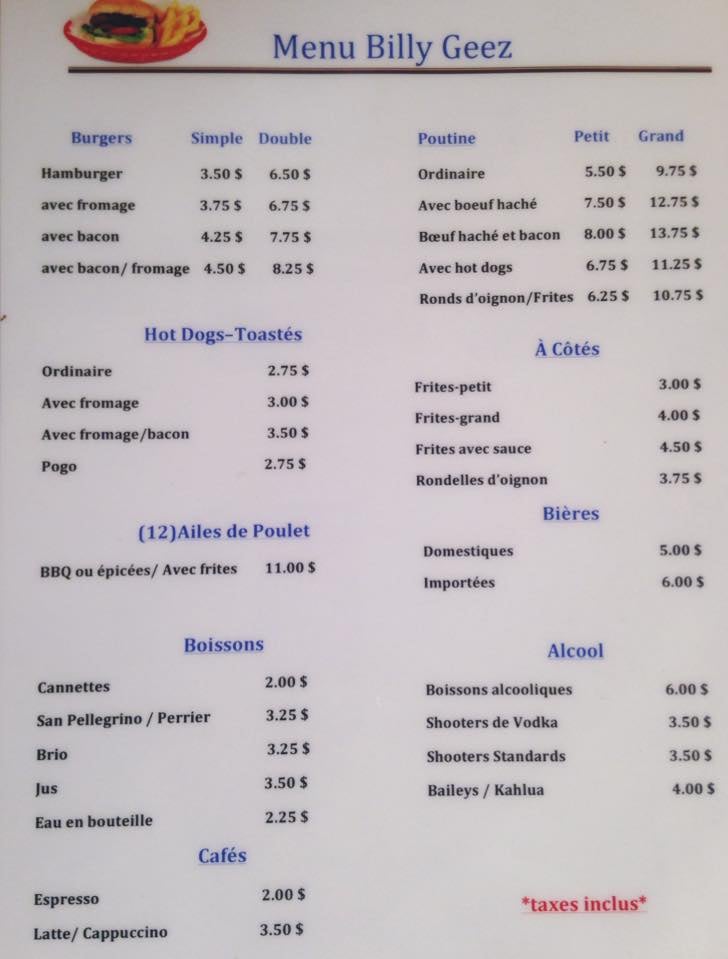 BILLY GEEZ - Updated May 2026 - 6254 Somerled Av, Montréal, Quebec ...