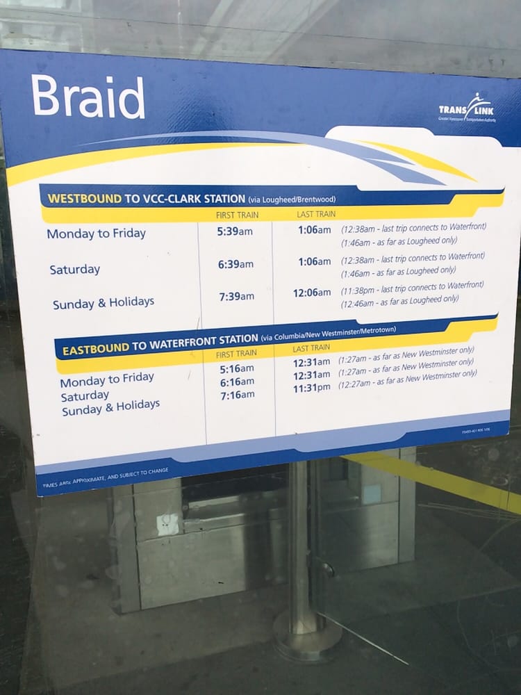 BRAID SKYTRAIN & BUS STATION - Updated August 2024 - Brunette Avenue ...
