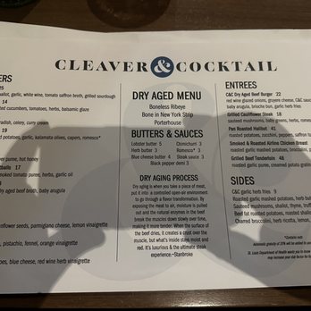 CLEAVER & COCKTAIL - Updated June 2024 - 161 Photos & 111 Reviews ...