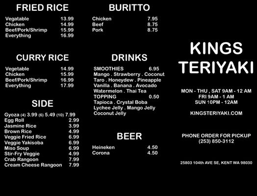 Japanese - KING’S TERIYAKI - 111 Photos & 153 Reviews - 25803 104th Ave ...