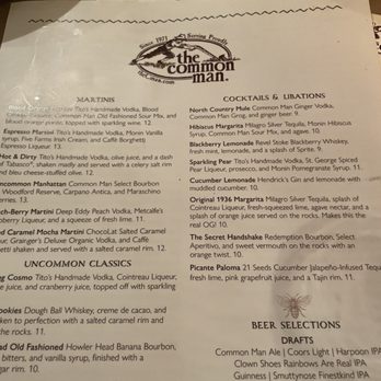 THE COMMON MAN RESTAURANT - Updated May 2024 - 589 Photos & 767 Reviews ...