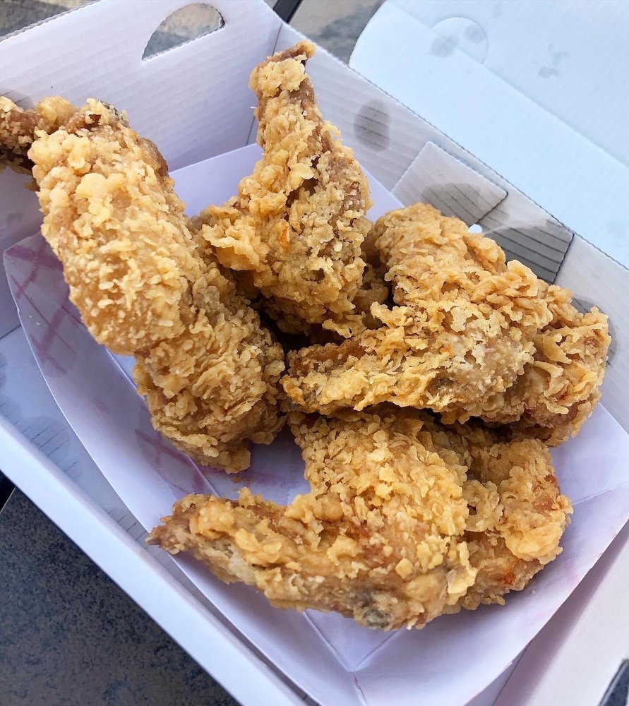 Fried Chicken from BBQ Olive Chicken in Koreatown : r/nyctakeout