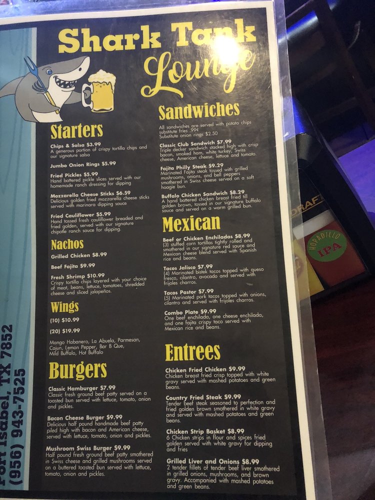 THE SHARK TANK LOUNGE - 39 Photos - 123 W Queen Isabella, Port Isabel ...