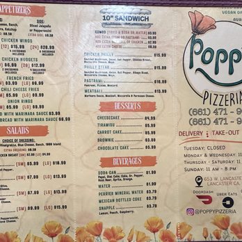 POPPY PIZZERIA - Updated July 2024 - 65 Photos & 60 Reviews - 653 W ...