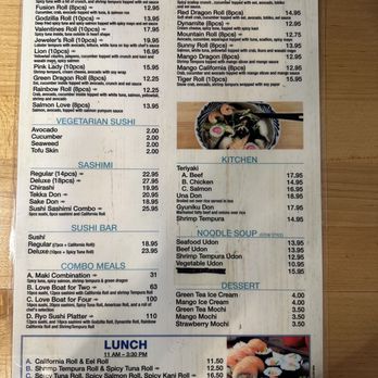 RYO SUSHI - Updated October 2024 - 436 Photos & 434 Reviews - 62 E ...