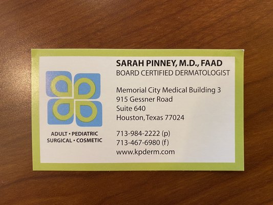 SARAH PINNEY, MD - Updated October 2025 - 915 Gessner Rd, Houston ...