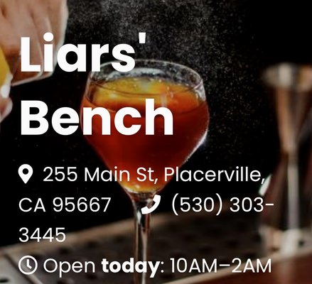 THE LIARS’ BENCH - Updated August 2024 - 26 Photos & 56 Reviews - 255 ...