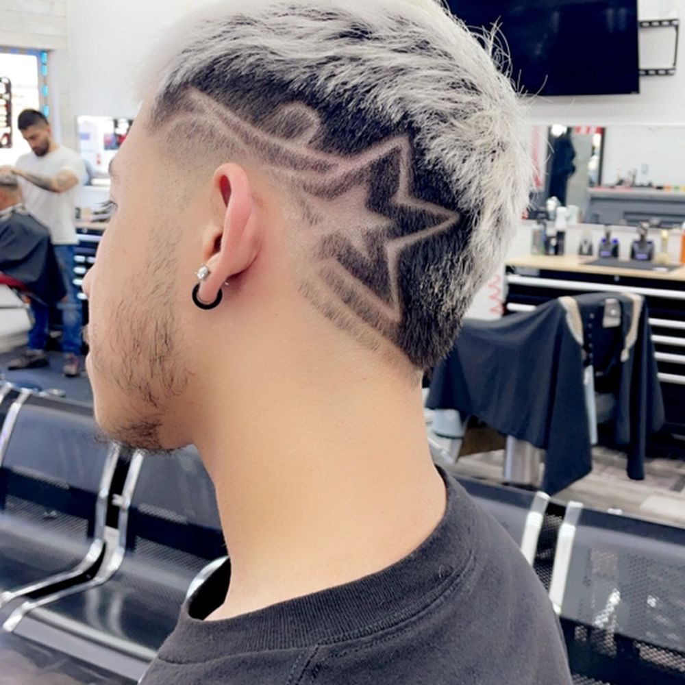 Hair Tattoo Star Designs