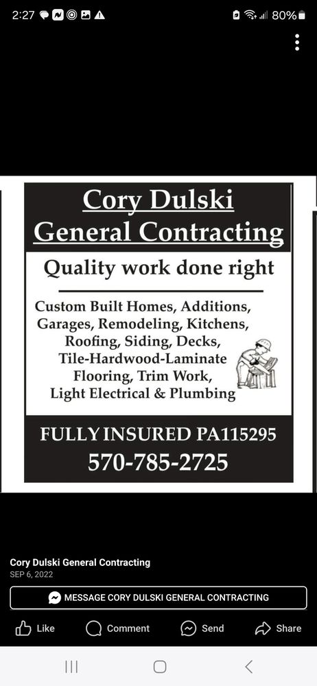 CORY DULSKI GENERAL CONTRACTING - Updated August 2024 - 66 Photos - 347 ...