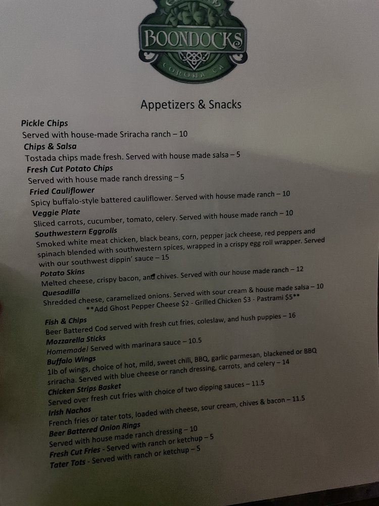 BOONDOCKS - 97 Photos & 175 Reviews - 100 E Harrison St, Corona ...