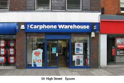 THE CARPHONE WAREHOUSE - 59 High Street, Epsom, Surrey, United Kingdom ...