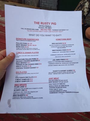 THE RUSTY PIG - Updated July 2025 - 1230 Hwy 8 W, Houston, Mississippi ...