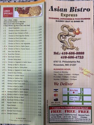 ASIAN BISTRO EXPRESS - 31 Photos & 52 Reviews - 8767 Philadelphia Rd ...