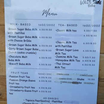 WESTSIDE BOBA - Updated May 2025 - 88 Photos & 33 Reviews - 73 South ...