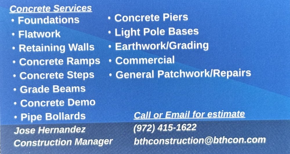 BTH CONSTRUCTION - Updated June 2025 - Request a Quote - 533 Oxbow St, Mesquite, Texas - Masonry ...