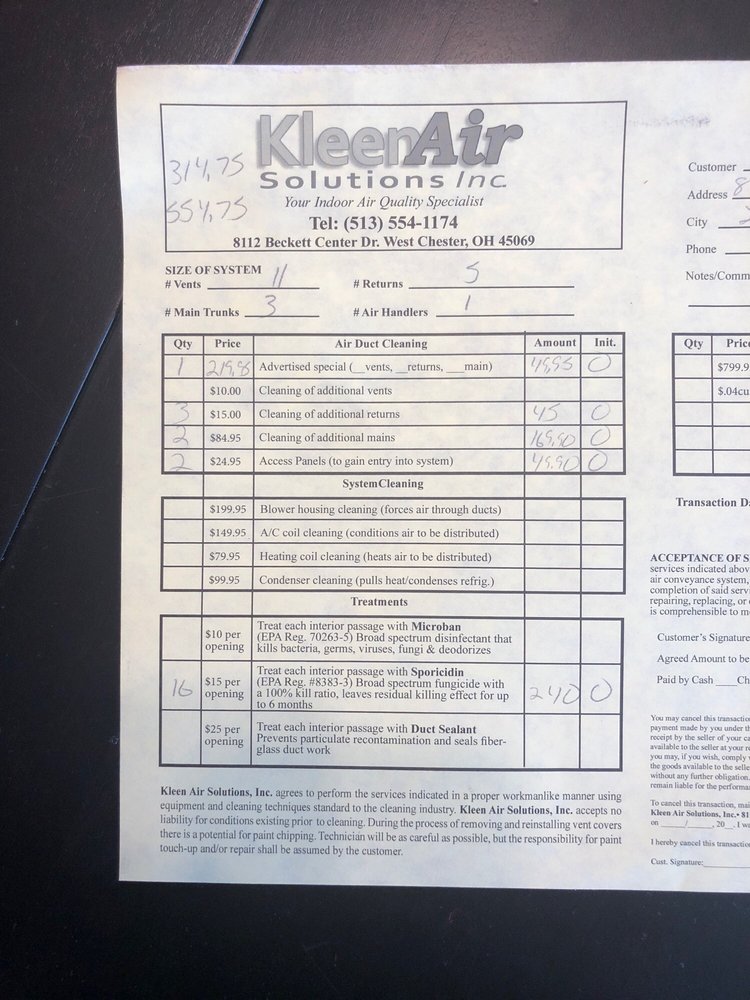 KLEEN AIR SOLUTIONS INC - Updated January 2025 - 21 Reviews - 8112 ...