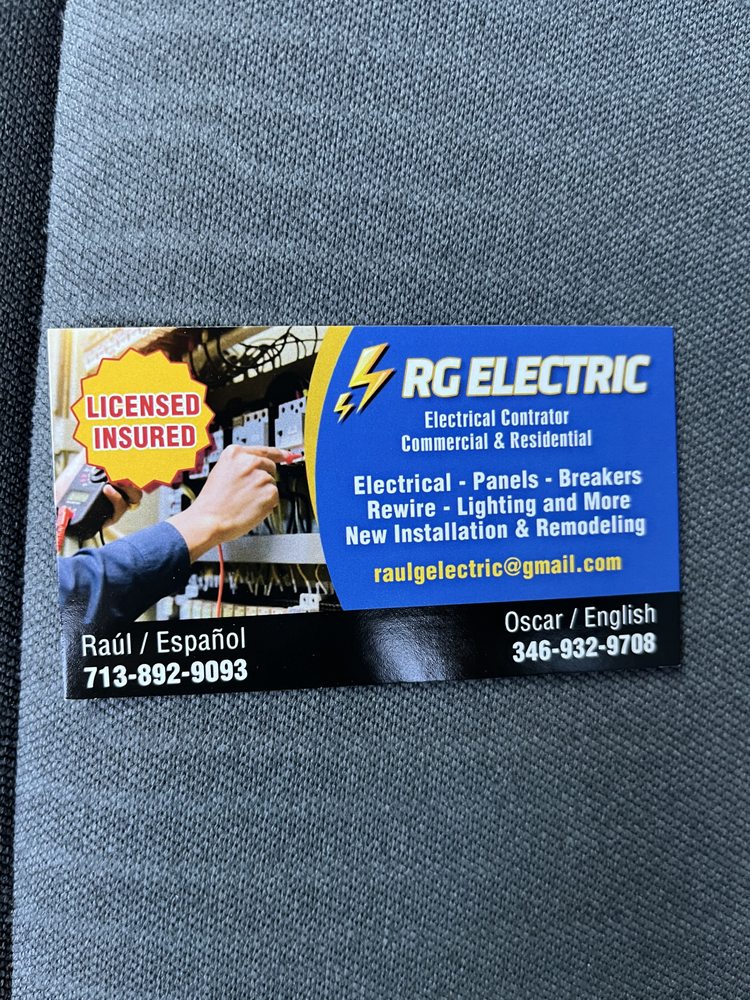 RG ELECTRIC - Houston, Texas - Electricians - Phone Number - Yelp
