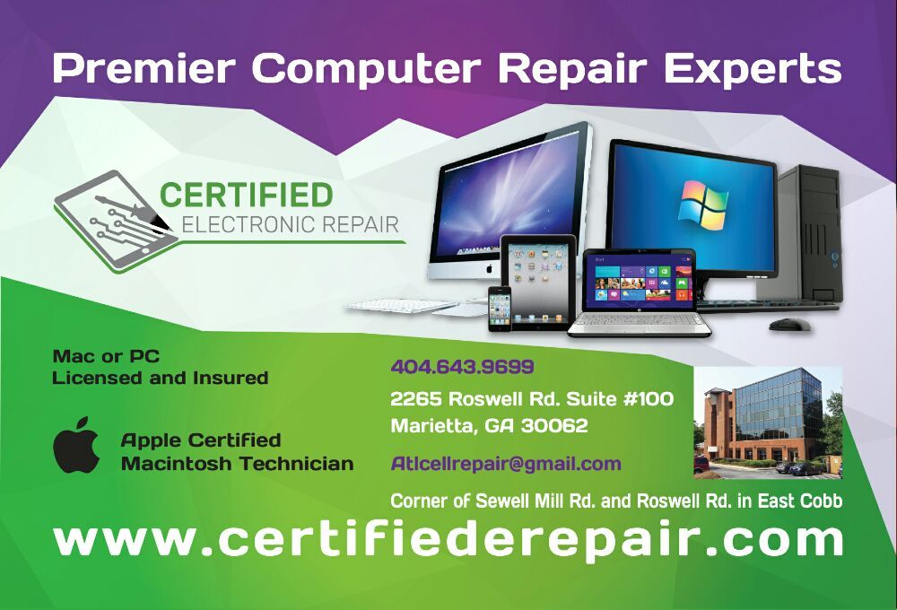 CERTIFIED ELECTRONIC REPAIR - Updated April 2024 - 2265 Roswell Rd ...