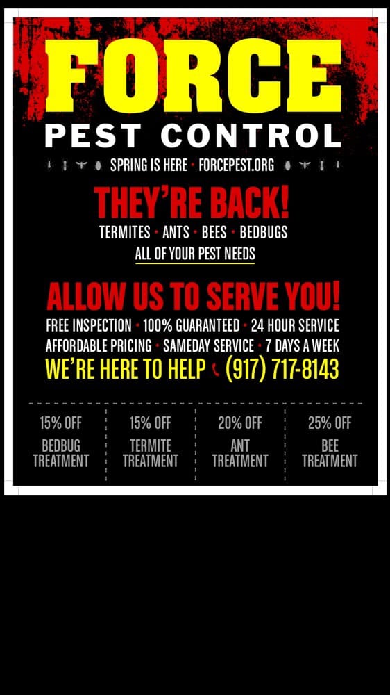 FORCE PEST CONTROL - Updated August 2025 - Flushing, New York - Pest ...