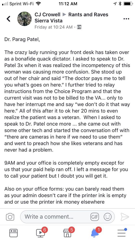 PATEL PARAG, MD - Updated October 2025 - 126 S Coronado Dr, Sierra ...