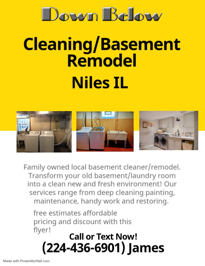 DOWN BELOW BASEMENT CLEANING - Updated March 2025 - Request ...