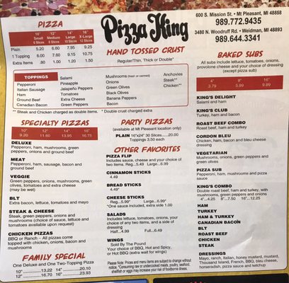 PIZZA KING - Updated October 2025 - 11 Photos & 13 Reviews - 600 N ...