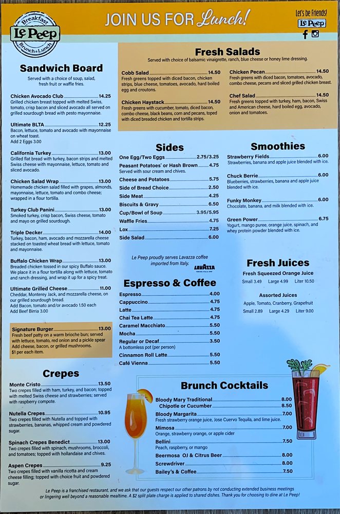 Le Peep Breakfast & Lunch, Mount Prospect | Roadtrippers