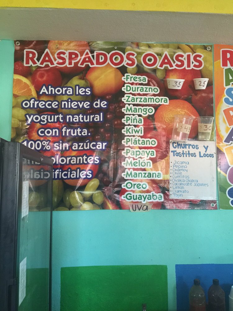 RASPADOS OASIS - Simon Morúa 162, Ejido del Centro, Sonora, Mexico - Yelp