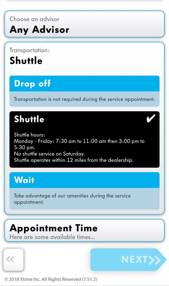Stevens Creek VW website mentioning there is a shuttle service and its ...