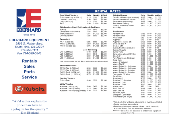 EBERHARD EQUIPMENT - SANTA ANA - Updated October 2025 - 19 Photos & 11 ...