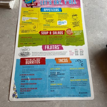 Chuy's menu prices store