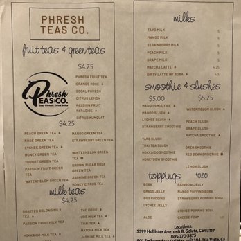 PHRESH TEAS - IV LOCATION - Updated September 2025 - 41 Photos & 14 ...