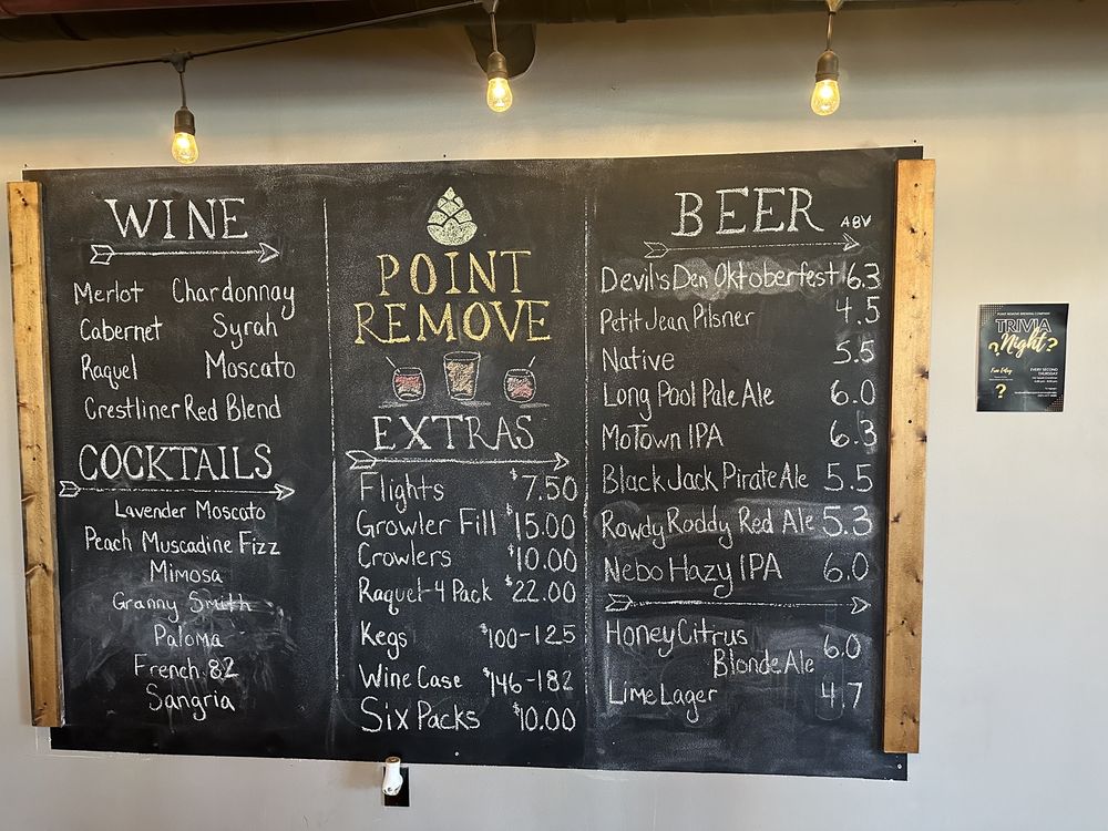 POINT REMOVE BREWING COMPANY - Updated December 2025 - 26 Photos & 21 ...